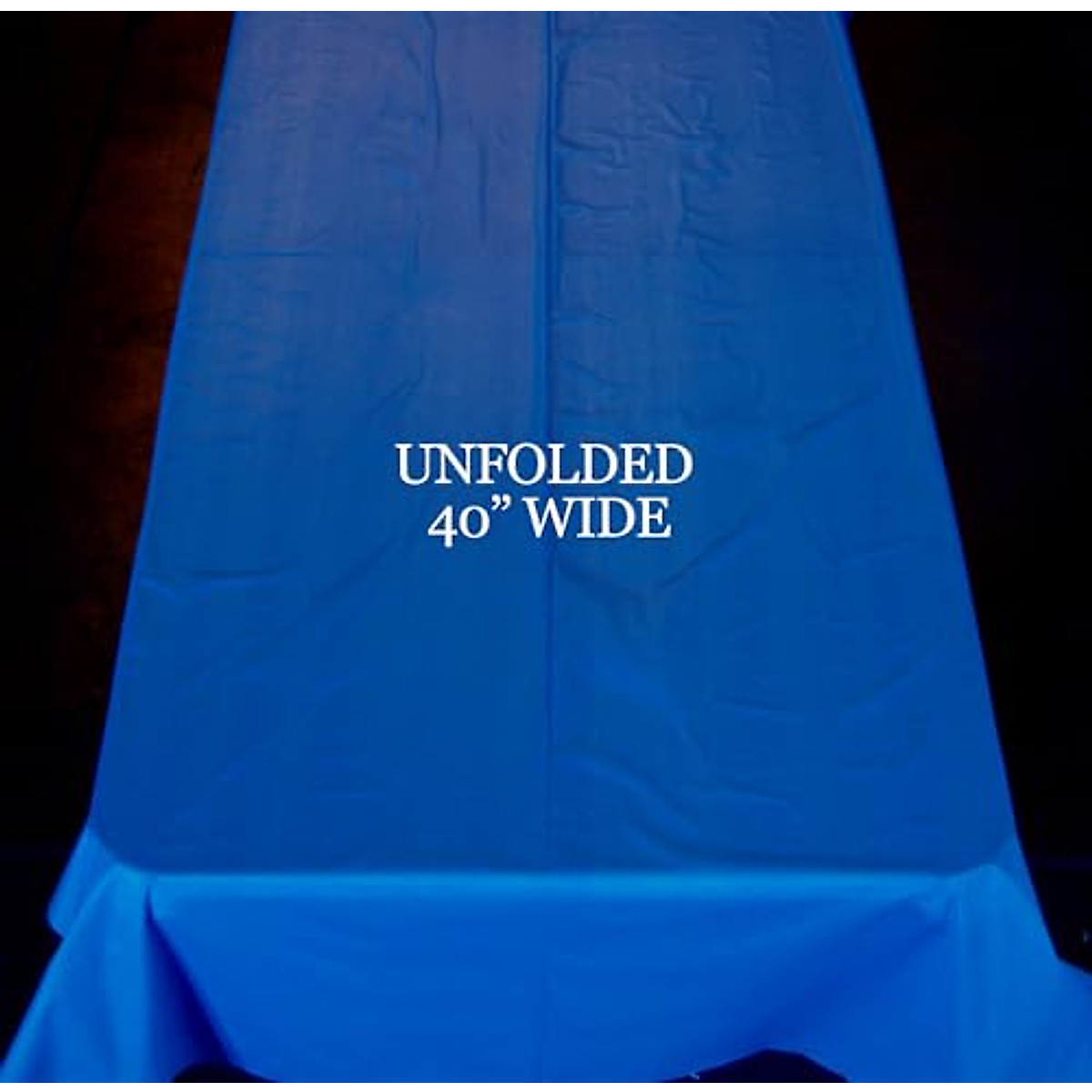 Craft And Party, White Plastic Table Cover Roll - 40in X 100 feet Heavy Duty Plastic banquet Table Cover Roll. (White)