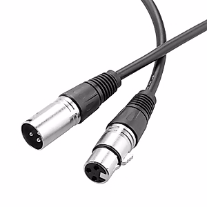 ABuff 5 Pack of 20ft XLR Cable, Profession Balanced 3 Pin XLR Male to Female XLR Patch Cable Great for Microphone, Audio, Guitar, Speaker