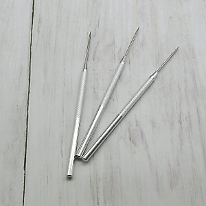 BTYONON 3 Pcs Clay Needle Tools Ceramic Detail Tools Sculpture Needle Detail Tools for Clay Pottery Sculpting