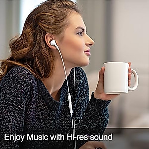 DUKABEL USB In-ear Headphones, USB PC Earbuds with Noise Cancellation for PC/PS4/PS5, White Gaming Earphone Headset with Microphone for Live Conference, Video Calls, Broadcasting, On-line Work