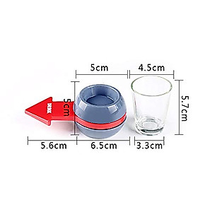 Yun River Spin The Shot – Fun Party Drinking Game, Shot Spinner,Includes 2 Ounce Shot Glass