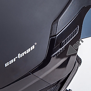 Cartman Motorcycle Open Face Helmet with Sun Visor Quick Release Buckle, DOT Approved, Small