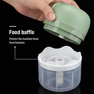 USB Rechargebale Electric Garlic Grinder - Mini Portable Wireless Food & Nut Chopper for all Nuts Electric, Small Chopper Blender Food Processor, Electric Onion Meat Nut Chopper Vegetable Cutter