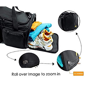 Duffle Bag for Men Ultra-Lightweight Foldable Gym Duffle Bag | 40L Capacity Shoes Compartment & WetPocket | Multi-Function Carry | Perfect for Travel & Workout Beach Bag Tote Bag for Women