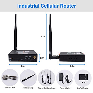 4G VPN Router, Industrial 4G LTE WiFi Router 3G/4G Yeacomm YF325 Wireless Modem Router Unlocked with Dual Sim Card Slot,B2/4/5/12/13/17/66/71 US Full Frequency Band Supported