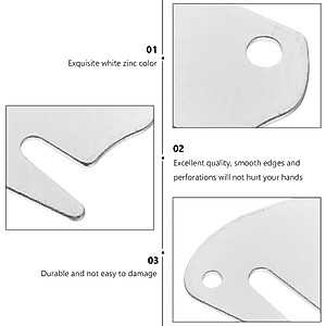 Homoyoyo 2pcs Furniture Connector Bedside Rail Bracket Tool Stand Metal Stand Headboard Brackets for Metal Bed Frame Accessories for Frames Bed Rail Connector Iron Hanging Board Wooden Bed