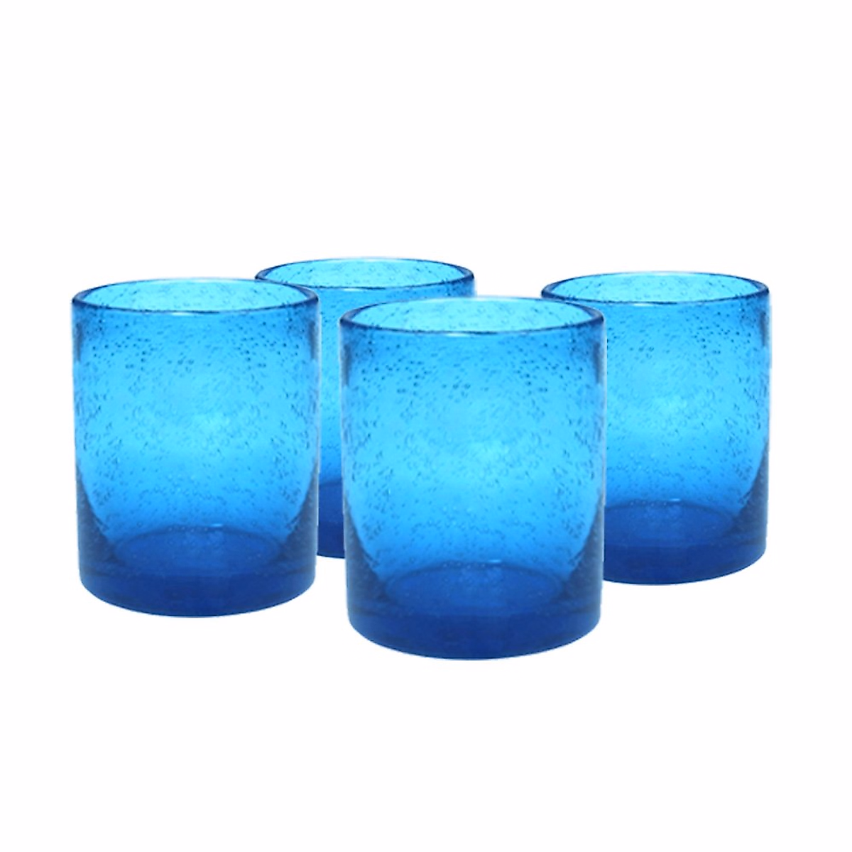 Artland Iris Double Old Fashioned Glass (Set of 4), Turquoise