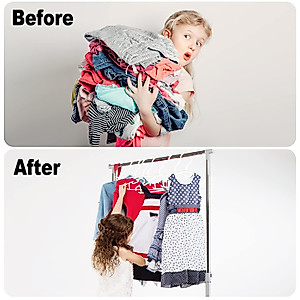 GoodtoU Plastic Kids Hangers, 60 Pack, White, Lightweight, Suitable for 0-6 Years, Holds Clothes and Organizes Closets