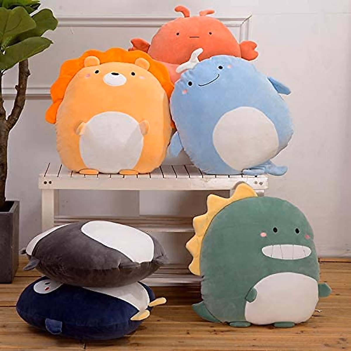 TONGSONG Soft Plush Whale Pillow Stuffed Whale Animal Plush Toy Whale Plushies Home Decor for Lover