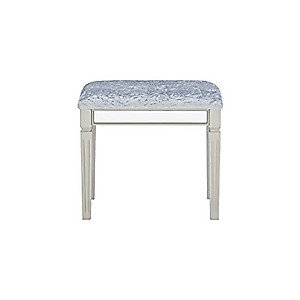 Linon Home Décor Vanity Set Silver