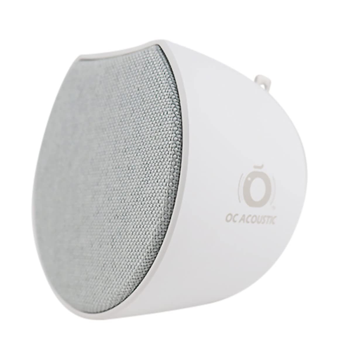 OC Acoustic Newport Plug-in Outlet Speaker with Bluetooth 5.1 and Built-in USB Type-A Charging Port (Gray/White)