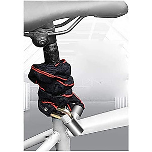 VIGAT Bicycle Lock, Anti-Theft Chain Lock, Portable Lock, Bicycle Lock, Electric Car Chain Lock, Mountain Bike Lock,Thickened Chain(Size:65cm)