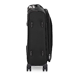 Amazon Basics Expandable Softside Carry-On Spinner Luggage Suitcase With TSA Lock And Wheels - 23 Inch, Black