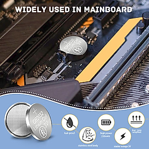 WANZELONYO CR2032 Lithium Coin Battery 3V Bulk CR 2032 Button Cell 250 Pack 230mAh