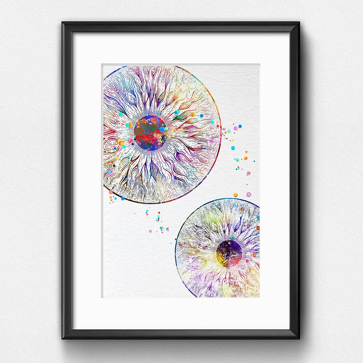 Dignovel Studios 11X14 Unframed Iris Human Eye Blood Vessels Ophthalmology Clinic Watercolor Art Print Poster Housewarming Wall Giclee Office Home Decor DN535