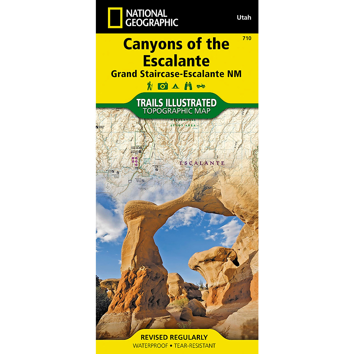 Canyons of the Escalante Map [Grand Staircase-Escalante National Monument] (National Geographic Trails Illustrated Map, 710)