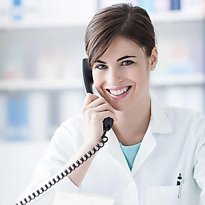 Corded Phone for Home, Durable landline Phone with Large Buttons for Seniors, Versatile Mini Phone for The Home, Office, and More(White)