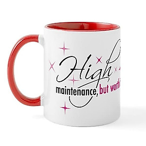 CafePress High Maintenance Mug Ceramic Coffee Mug, Tea Cup 11 oz