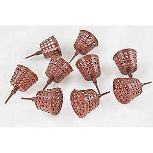 10 Japanese Fertilizer Basket Box w/Cover for Bonsai, Orchid, Garden Plants 1.5"