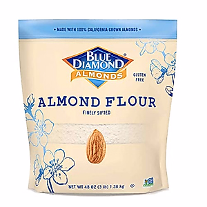 Blue Diamond Almonds Almond Flour, Gluten Free, Blanched, Finely Sifted, 48 oz