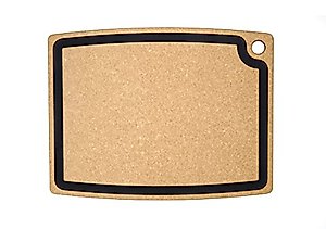 Epicurean Gourmet Series Cutting Board with Juice Groove, 19.5-Inch by 15-Inch, Natural/Slate