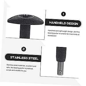 Holibanna Bearing Removal Tool Bearing Pullers Skateboard Bearing Metal Pullers Disassembly Skateboard Pullers Inline Skate Bearings Scooter Bearings Small Bearing Stainless Steel Major
