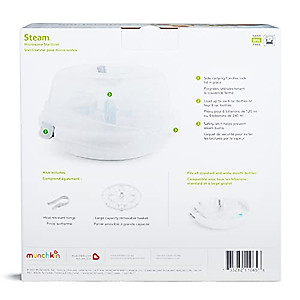 Munchkin® Steam™ Microwave Bottle Sterilizer, White