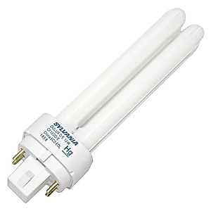 Sylvania (10 Pack) 20721 CF13DD/E/830/ECO 13-Watt 3000K 4-Pin Double Tube Compact Fluorescent Lamp, 10 Count