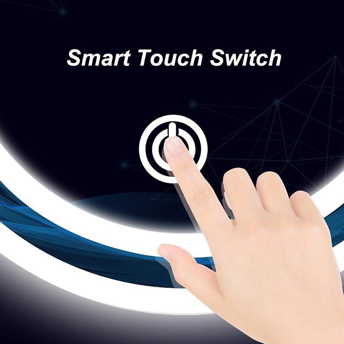 Bathroom Mirror Mirror,Illuminated LED Backlit, Wall Mounted Vanity Lighted Mirror, Bedroom/Living