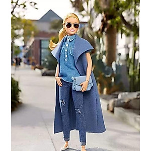 Fashion Dolls Girl Boy 12.5" Fashionistas, 4 Outfits to Mix & Match Accessories Delicate DIY Toys Ages 3-13. Multicolor