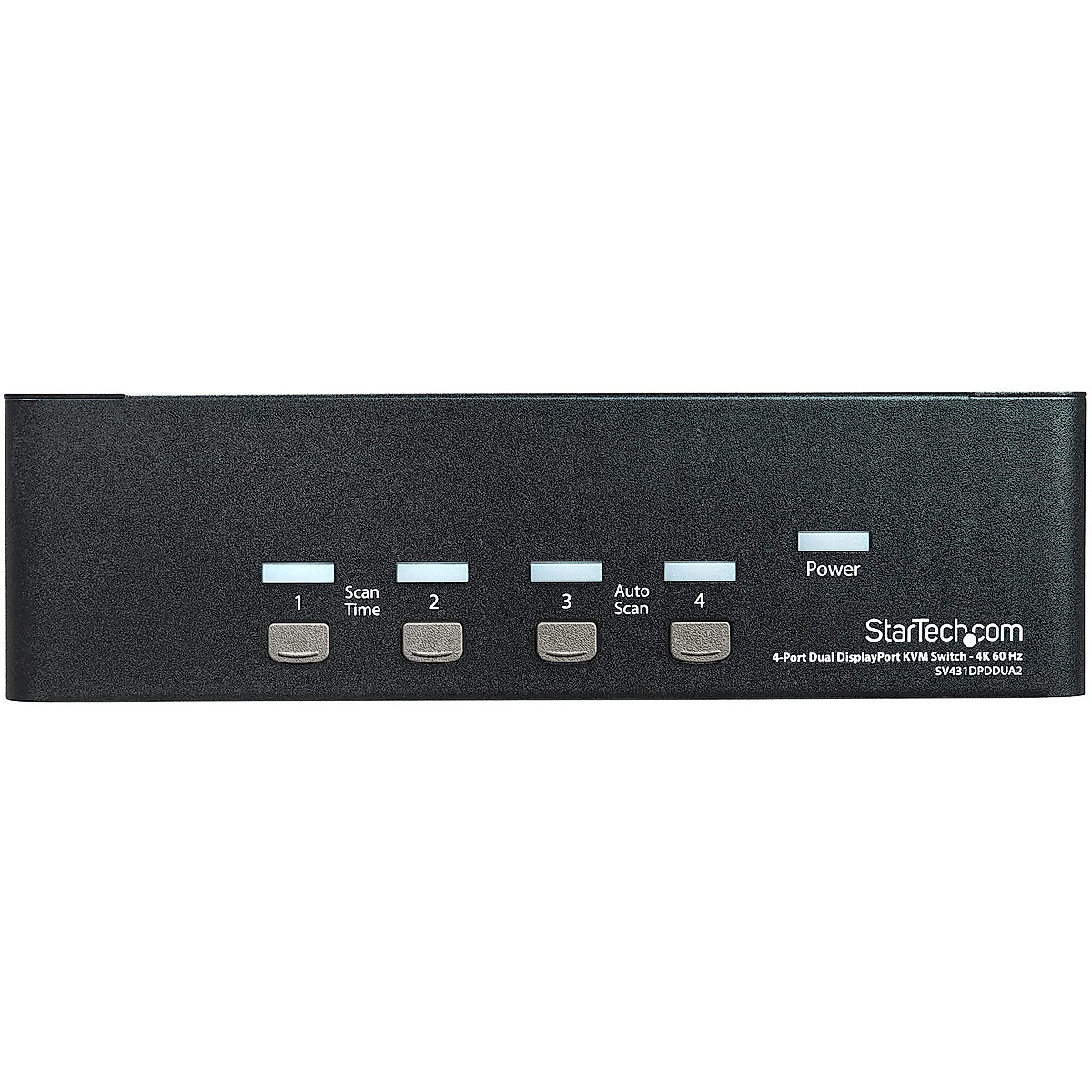 StarTech.com DisplayPort KVM - 4 Port - 4K 60Hz - Dual Monitor KVM - DisplayPort Switch - KVM DisplayPort - Desktop KVM Switch, TAA (SV431DPDDUA2)