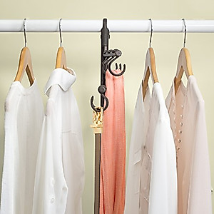 Lynk Hanging Pivoting Belt Rack Tie, Closet Organizer