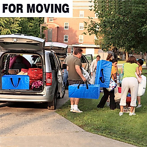 SGPAC Moving Bags Heavy Duty Extra Large with Backpack Straps,Extra Thick Storage Totes with Reinforced Handles for Space Saving,Moving Supplies & Moving Essentials,Alternative to Moving Box,8 Packs