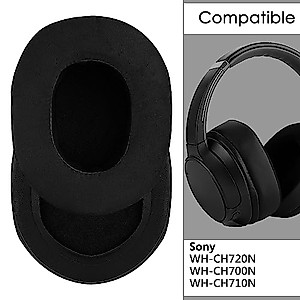 Ear Pads for Sony WH-CH720N, WH-CH700N, WH-CH710N Headphones Replacement Ear Cushions, Ear Covers, Headset Earpads (Cooling-Gel/Black)