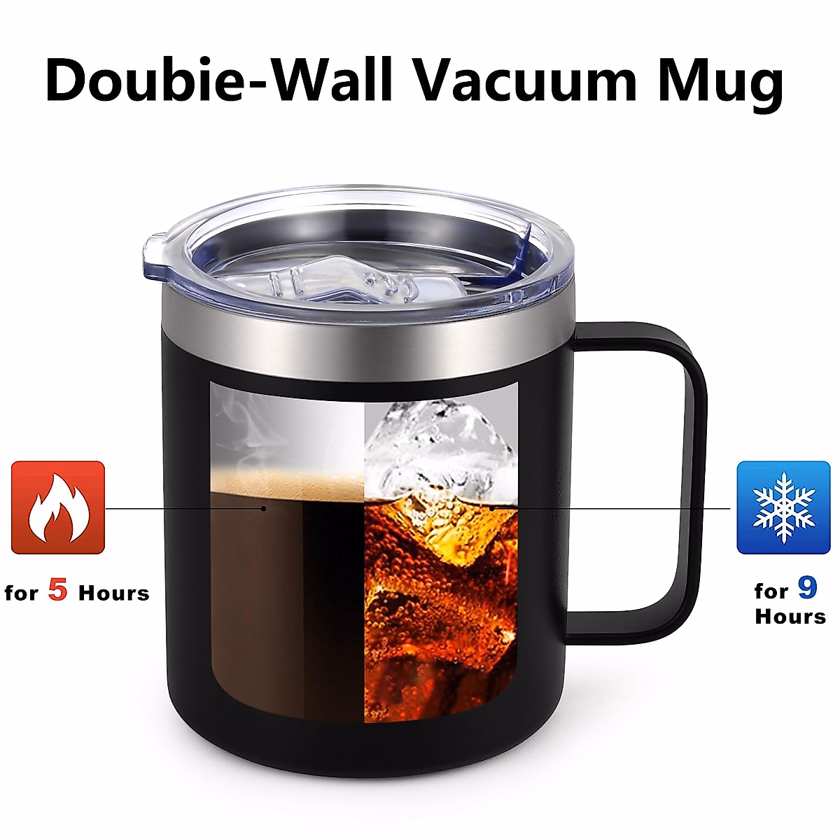 LiqCool Firefighter Gifts for Men, I'm A Firefiter I Spray Water Insulated Coffee Mug, Cool Gifts for Firefighters Son Husband Friend, Christmas Fireman Gifts, Funny Coffee Mug for Men, 12 Oz Black