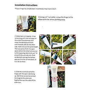 Magnetic Downspout Clip with Hinge (2x3 B White)