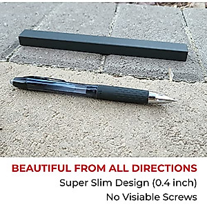 LUMENGY 7-inch 3w Super Slim LED Hardscape Light, Aluminum Black, 3 Mounting Plates for Walls, Decks, Planters, Paver Step & Ceiling, No Visiable Screws, Easy Installation Design, 50K Hours (6-Pack)