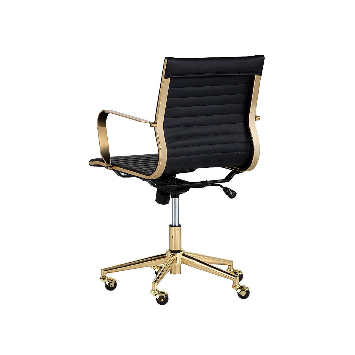 Sunpan 104047 Jessica Office Chair - Gold - Black