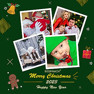 BIGSPINACH Baby's First Christmas Teether Christmas Tree and Christmas Bear Rattle Teething Ring Silicone Teething Toys for Kids Christmas Gifts or Christmas Stocking Filler