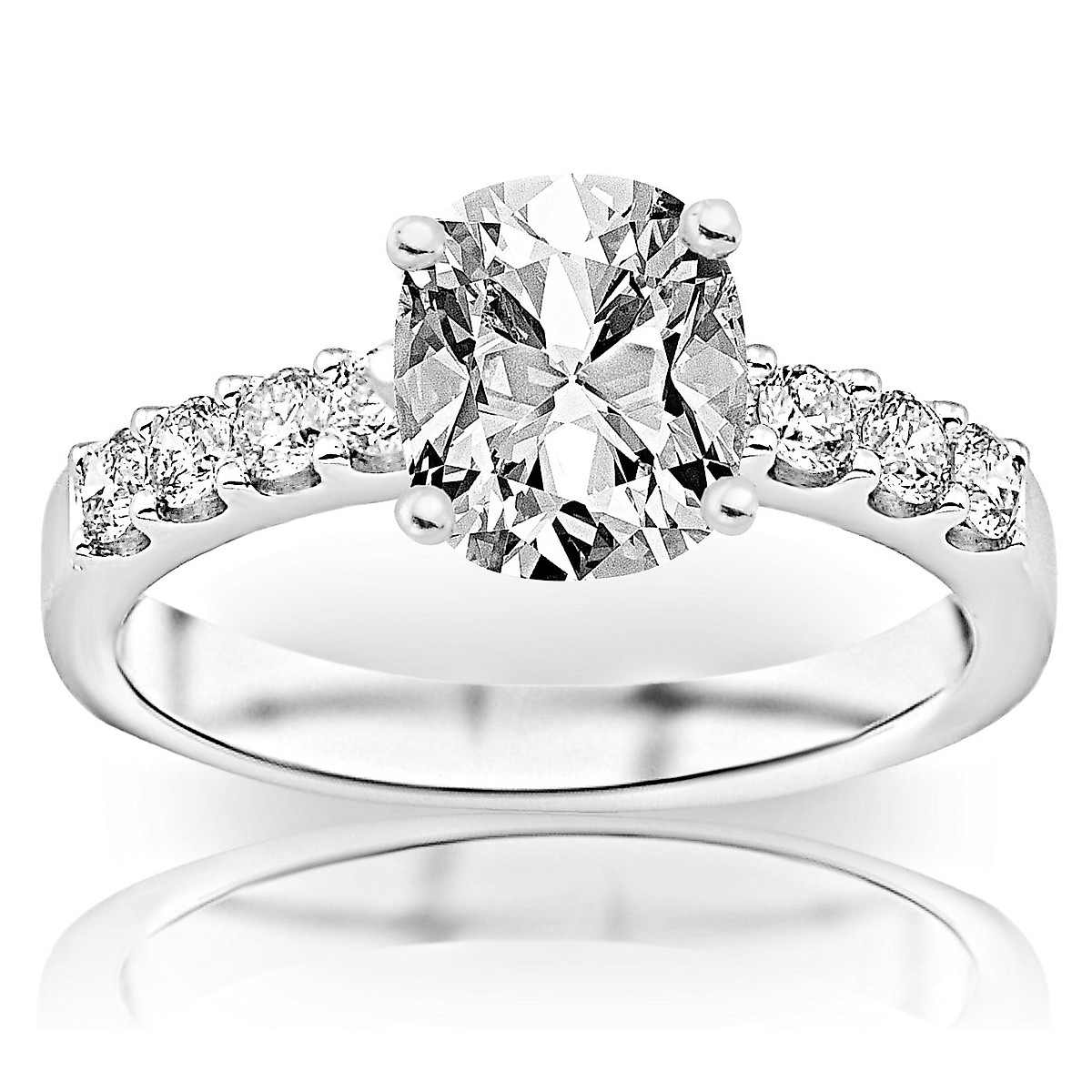 1.7 Carat Classic Prong Set Diamond Engagement Ring (K Color, VVS2 Clarity)