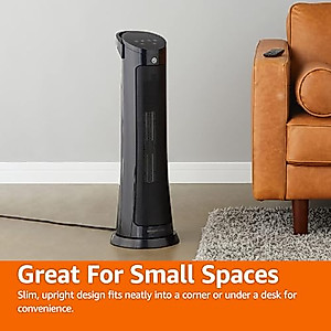 Amazon Basics Digital Tower Heater Black 28 Inch