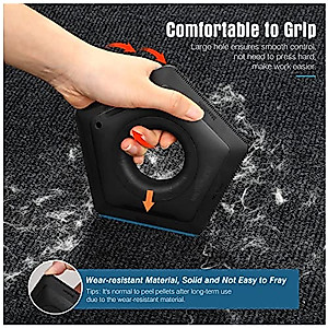 VavoPaw Pet Hair Remover, Dog Hair Remover for Couch, Cat Hair Detailer for Car Interior, Mutifunctional Fur Removal Brush for Carpet, Auto Detailing, Furniture, Lint, Sofa, Black