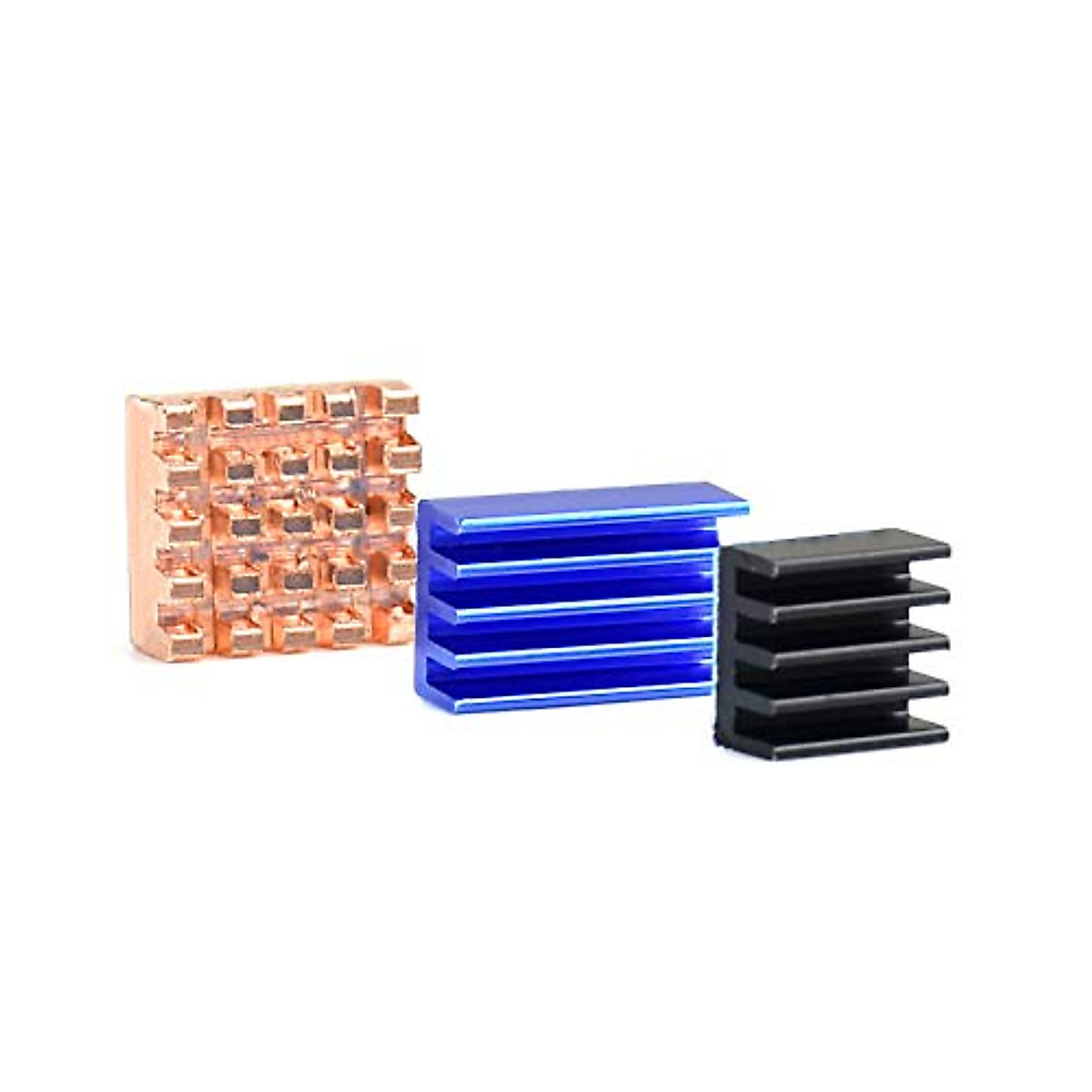 Waveshare Colorful Heat Sink Set Suitable for Raspberry Pi 4B/3B+ 2X Aluminum + 1x Copper with Gum