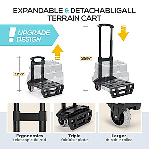 TOURIT Collapsible 48-Can Leak-Proof Insulated Rolling Cooler with All-Terrain Cart, Upgraded Fixtures and New Wheels Suitable for Beach, Picnic, Shopping