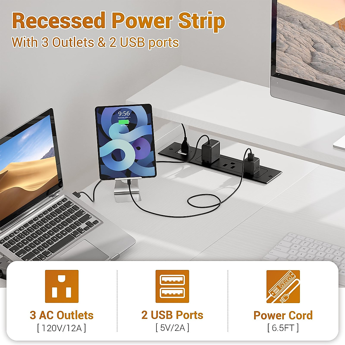 Aheaplus L Shaped Desk with File Drawer, Reversible L Shaped Computer Desk Gaming Desk with Power Outlet & LED Strip, Home Office Desk with Monitor Shelf, Corner Desk with Storage Shelves, White