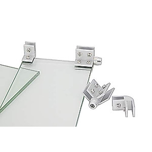 FixtureDisplays® Fire Pit Wind Guard 20 x 20 Inch Fire Pit Wind Guard Square 8 mm Thickness Fire Pit Glass Wind Guard 997G-NPF