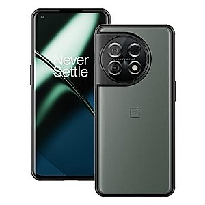Feitenn for Oneplus 11 5G Case, PC+TPU Hard Back Shockproof Case Cover for Oneplus 11 5G Anti-Slip Matte Slim Protective Case Outdoor Daily (Black)