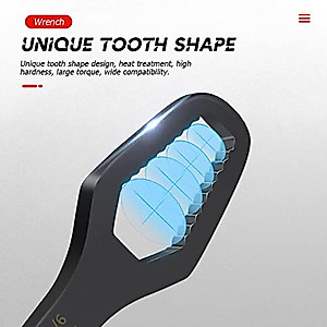 BELOMI Car Double-Ended Wrench, 8mm-22mm/3mm-17mm Self-Tightening Adjustable Ratchet Wrench, Chrome Vanadium Steel Multifunctional Torx Wrench, Universal Torx Spanner for Nuts and Bolts Repair