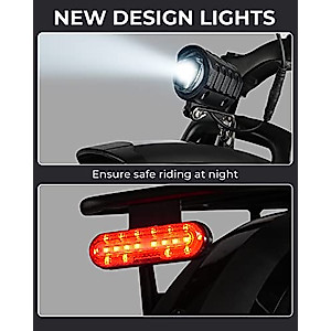 Mukkpet Suburban Electric Bike for Adults 500W Electric Mountain Bikes 26'' * 4.0 All Terrain Tire Electric Bicycle 48V 13AH BMS Removable Lithium Battery Shimano 7-Speed Electric Bike