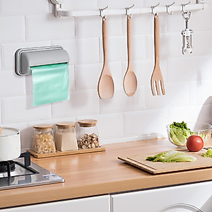 ABOOFAN 3 Pcs Garbage Bag Storage Box Trash Bag Adhesive Garbage Bag Boxes Plastic Bag Storage Holder Wall Mounted Garbage Bag Dispenser Plastic Bag Holder Storage Rack Pp No Punching